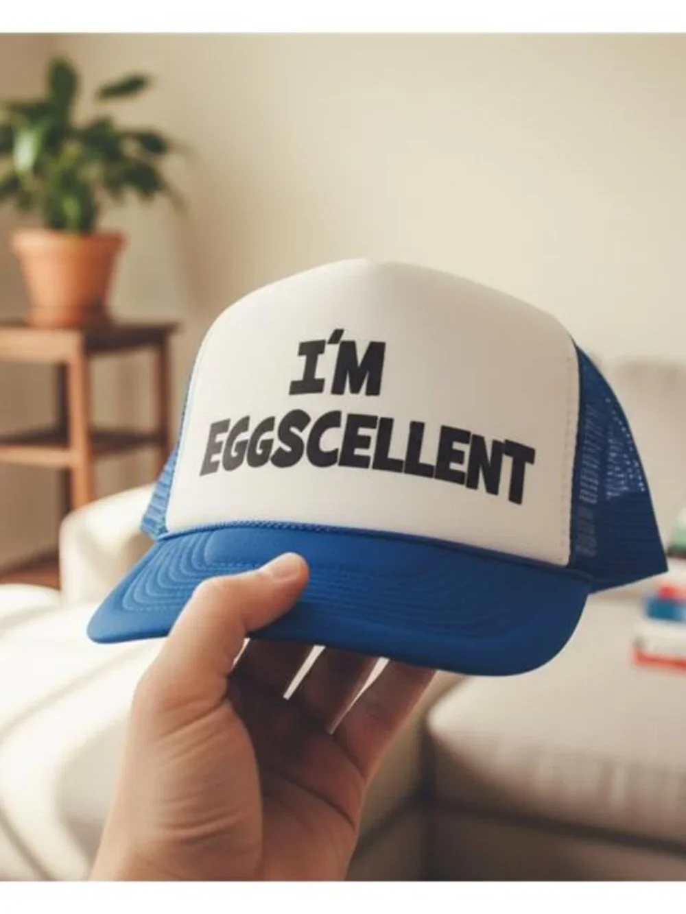 Handmade | Accessories | Regular Show Hat Im Eggscellent Foam Trucker ...